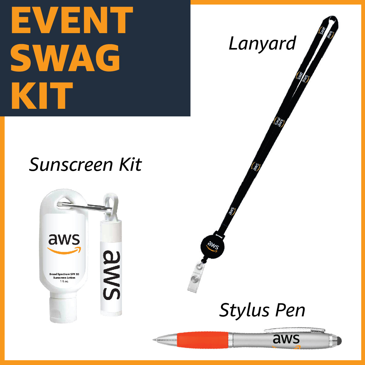 EVENT SWAG KIT 2 - FedCiv (Pack Of 5) – AWSEFC