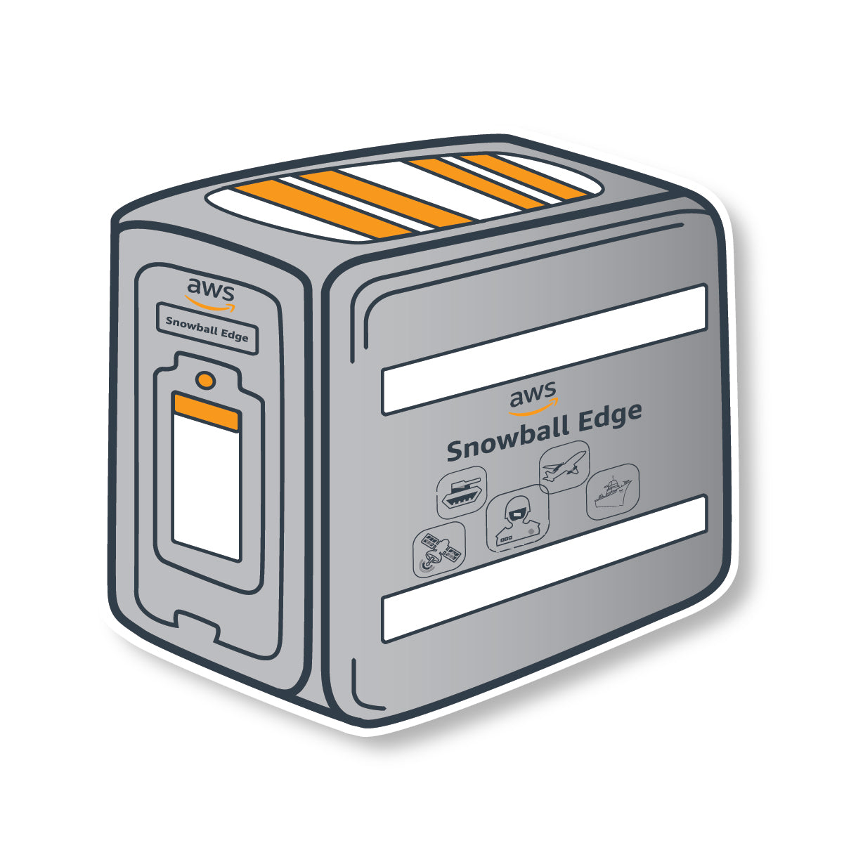 AWS Snowball Edge Stickers- DoD (Pack of 25) – AWSEFC
