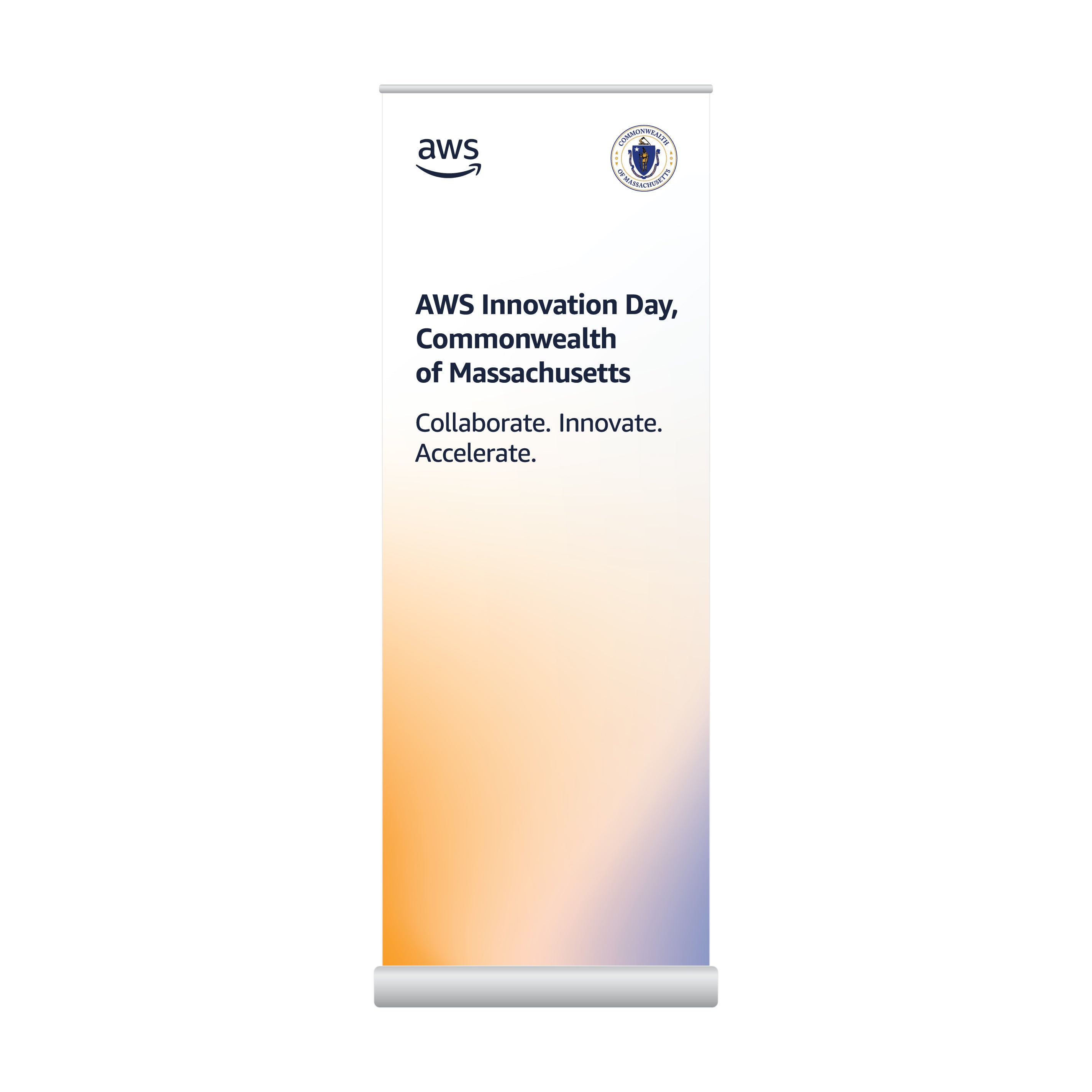 AWS Innovation Day MA – Banner with Carrying Case - SLG-EDU – AWSEFC