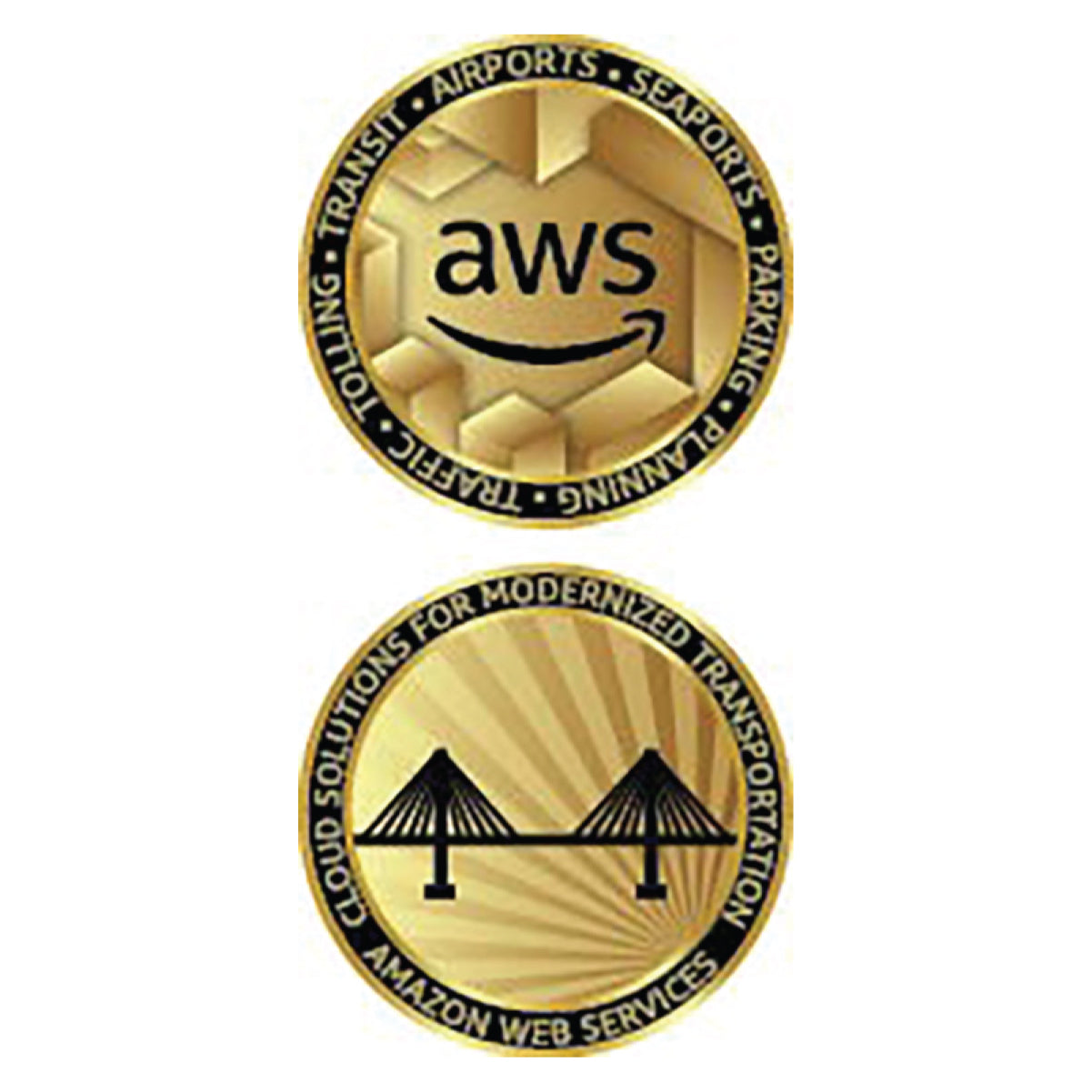 1.7" Rope Edge Challenge Coin - Transportation - SLG-EDU – AWSEFC