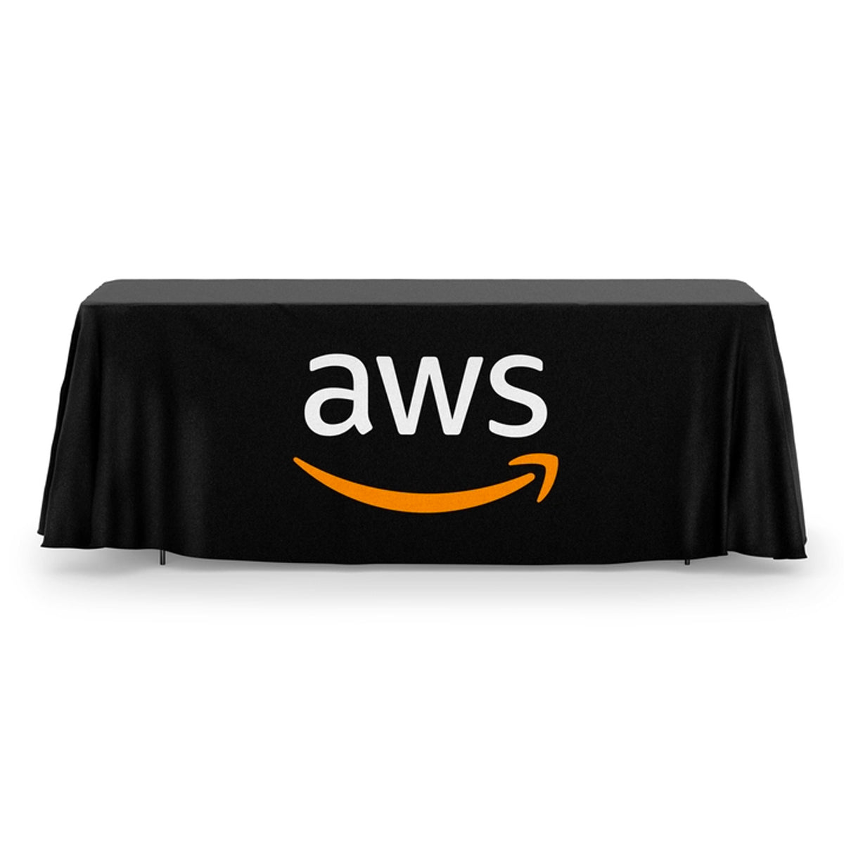 Black 8 foot 4-sided Table Drape – AWSEFC